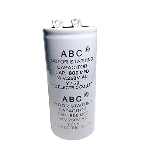 ABC Capacitor 800MFD 800uf 250V Cylindrical for AC Engine Start ...