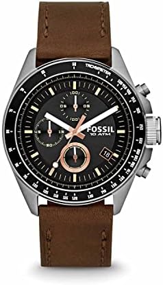 Fossil Watch for Men Briggs, Quartz Chronograph Movement, 42 mm Silver ...