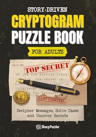 Amazon.com: Cryptogram Puzzle Book for Adults: Story-Driven Activity ...