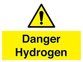 Danger Hydrogen Sign - 800x600mm - A1L : Amazon.co.uk: DIY & Tools