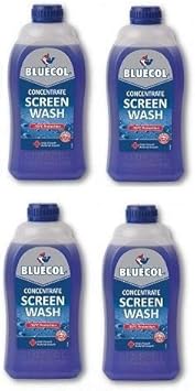 Bluecol BLS010 Concentrated Windcreeen Screenwash 1 Litre x 4 : Amazon ...