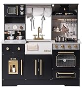 Amazon.com: ROBUD Fridge Refrigerator with Ice Dispenser, Wooden Play ...