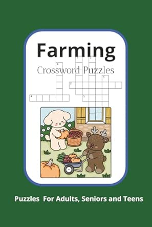 Farming Crosword Puzzles: Crossword Puzzles with Easy to Read Print ...