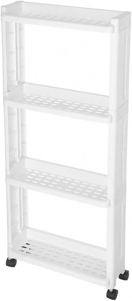 Amazon.co.jp: SIGESHUO ワゴン キッチンワゴン キャスター付き 隙間収納 幅13.8cm 3段 4段 スリム 高さ おしいれ 大容量 キッチンわごんキャスター付き スリム ...