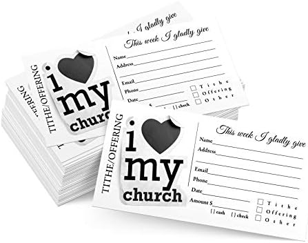 Amazon.com : 500 Church Offering | Tithe Donation Envelopes : Office ...