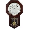 Amazon.com: Seiko Clock RQ325B Analog Wall Clock, Chime & Strike ...