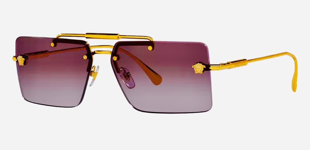 $27/mo - Finance Versace Woman Sunglasses Gold Frame, Grey Gradient ...