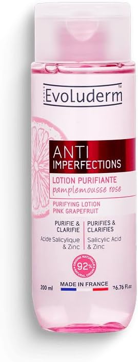 EVOLUDERM – Lotion Purifiante Anti-Imperfections – 200 ml – 92% d ...