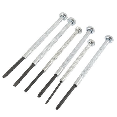 6 Pcs Eyeglasses Watch Slotted Philip Repair Precision Screwdriver Kits ...