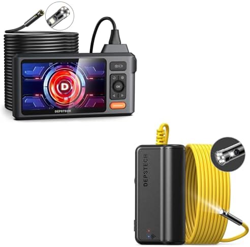 Amazon.com: DEPSTECH DS520 1080P Dual Lens Endoscope Camera with Lights ...