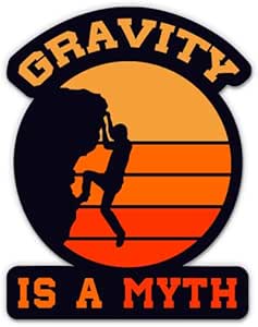 Amazon.com - Gravity is a Myth Sticker - 3" Laptop Sticker - Waterproof ...