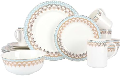 Amazon.com | ACMLIFE Bone China Dinnerware Set - Porcelain Dinnerware ...