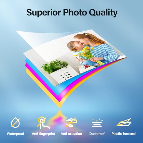 Snapklik.com : iDPRT 4 X 6 Photo Print Paper & Ribbon108 Sheets Photo ...