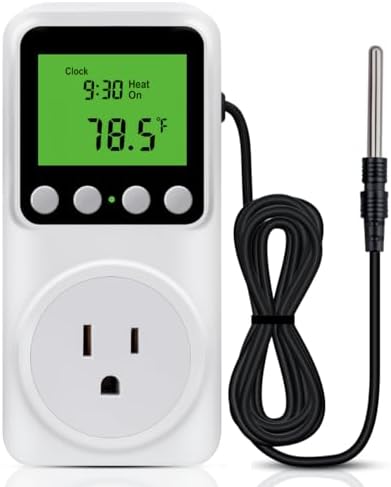 Amazon.com: SENSTREE Timer Thermostat, Day-Night Temperature Controller ...