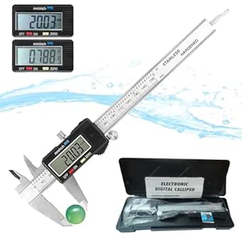 Digital Electronic Caliper with LCD Display, High Precision Vernier ...