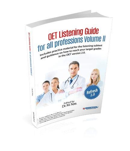 Buy Refresh-OET (All Professions) Listening Guide Volume II Book Online ...