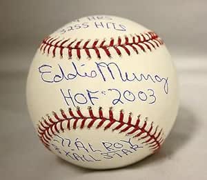 Autographed Eddie Murray Ball - Stats Rawlings OML - JSA Certified ...