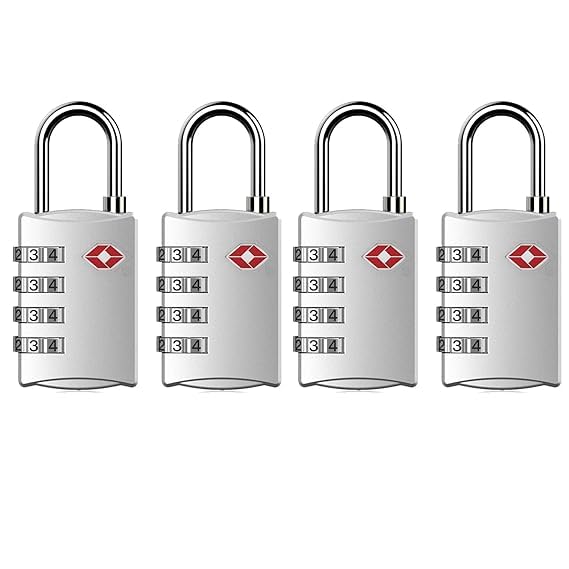 4 Digit Metal Lock for Luggage Us Approved Password Number Locks for ...