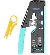 XIKKART Crimping Tool | RJ45 Wire Cutter | Pass Through Cat5 Cat5e Cat6 ...