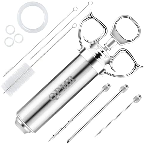 Amazon.com: QPMR Meat Injector Syringe Kit, 2-oz Large Capacity ...