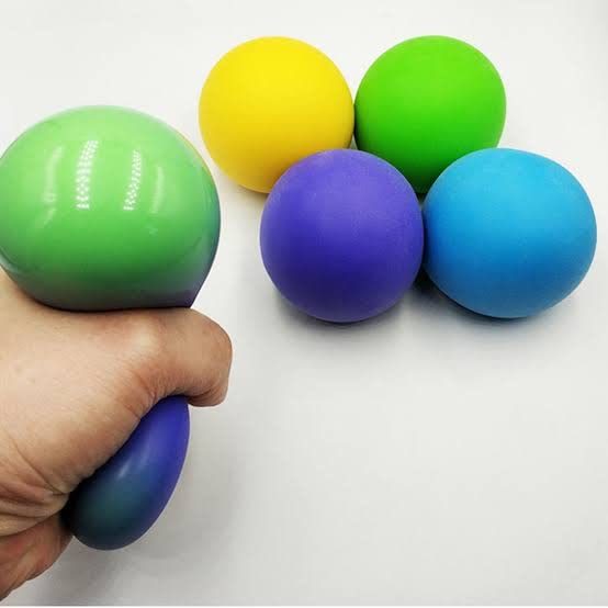 Stress Relief Squeeze Ball (1 pcs) for Hand Therapy, Exercise ...