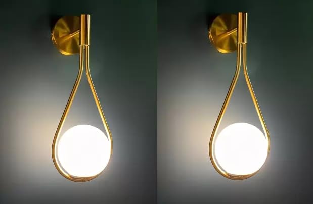 Areezo Golden Colour Doom Wall Light for Bedroom, Living Room, Hall ...