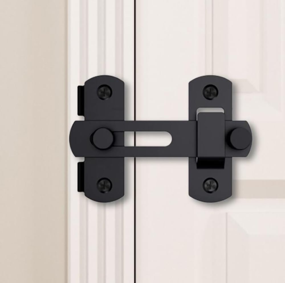 Sliding Door Lock bar barn Door Latch Hook-and-Eye Buckle Wooden Fence ...