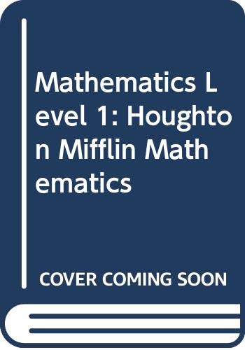 Mathematics Level 1: Houghton Mifflin Mathematics: Math: 9780618273249: Amazon.com: Books