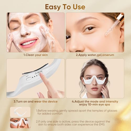 Eye Massager,Under-Eye Red Light Therapy Device,Red Light Therapy ...