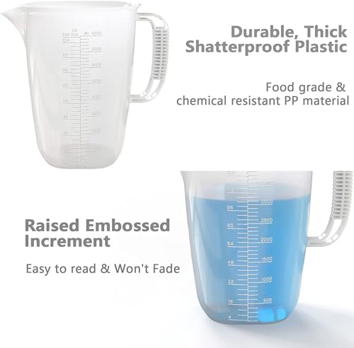 Snapklik.com : 1 Gallon Measuring Pitcher-Convenient Conversion Chart ...