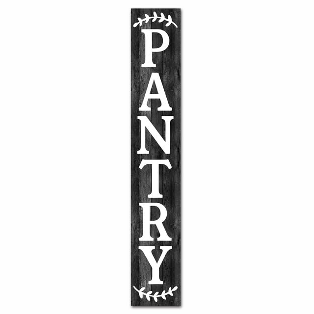 Amazon.com : Sokomurg Vertical Pantry Sign Wall Decor 8"x48" Pantry ...