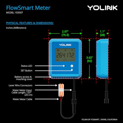 Snapklik.com : FlowSmart NSF Water Meter, Smart Water Usage Monitor And ...