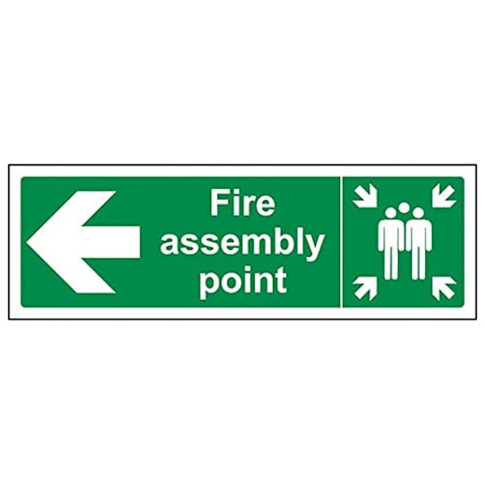 Eco Friendly Fire Assembly Point – Fire Assembly Point Arrow Left – 450 ...