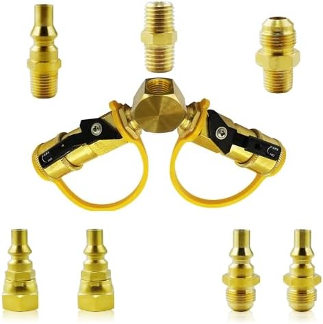 Amazon.com: GASPRO Low Pressure Propane Quick Connect Fittings Kit - 1/ ...