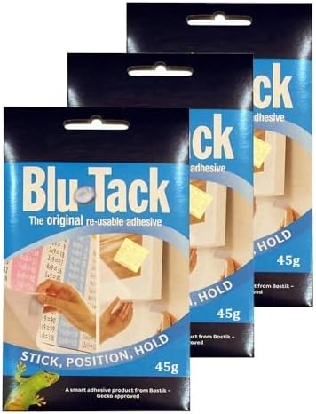 Lucky Blu Tack, Multipurpose Reusable Adhesive, Clean, Safe & Easy to ...