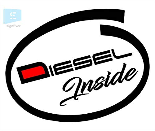 SIGN EVER™ Diesel Inside Fuel Lid Sticker for Car Sides,Hood,Bumper ...