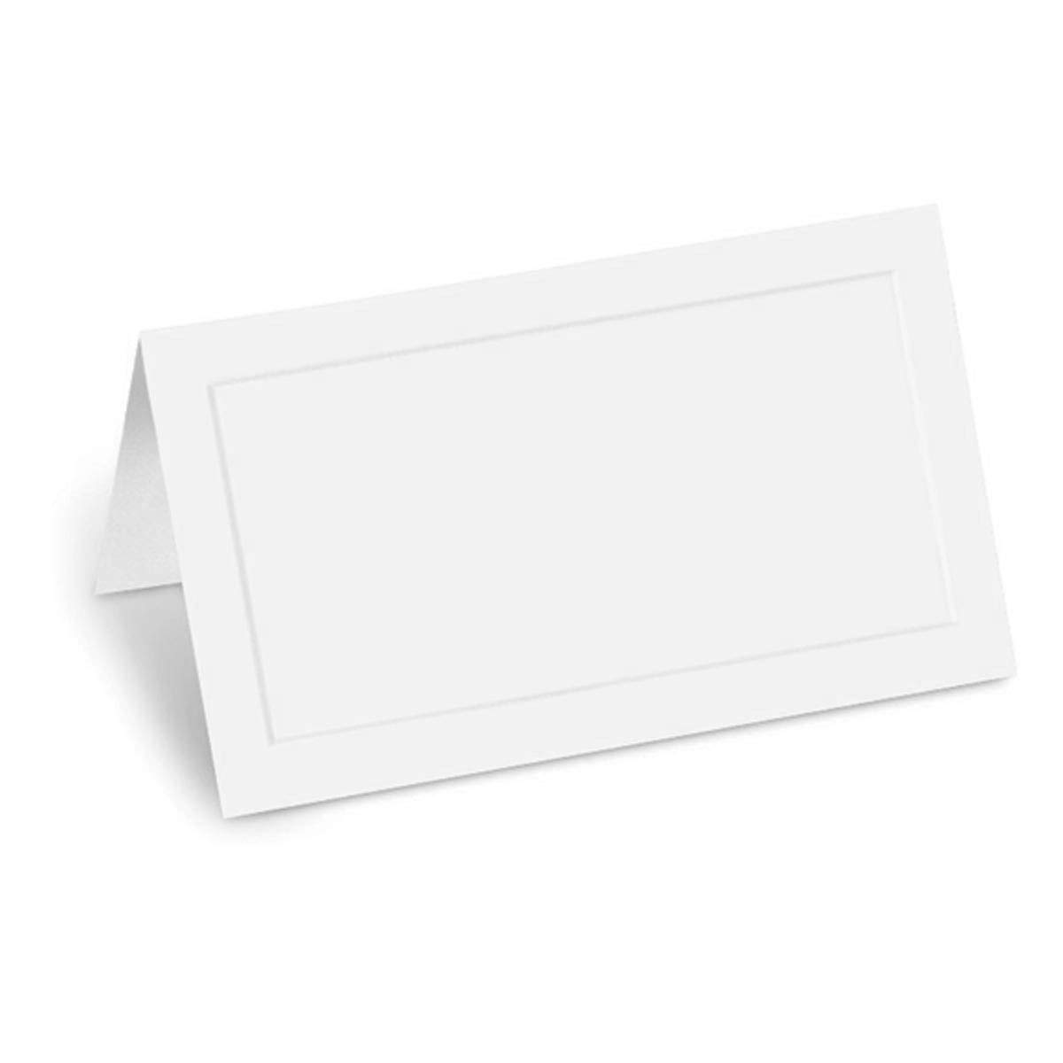 Amazon.com: PaperDirect White Embossed Cover Stock Folded Place Cards ...