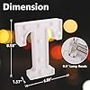 TRONSBOO LED Marquee Sign Light Up Letters, Alphabet Light Up Sign ...