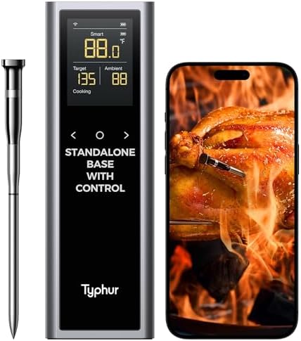 Amazon.com: Typhur Sync One Smart Wireless Meat Thermometer Digital ...