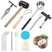 Amazon.com: 16PCS Coconut Opener Tool Set, Food Grade Stainless Steel ...