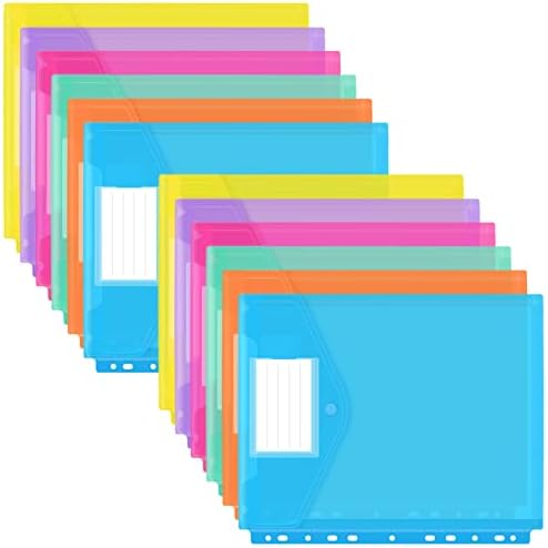 Amazon.com : NatureTouch 12Pcs Binder Pocket, Clear Binder Organizer ...