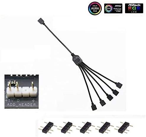 Buy Cooler Master 1 to 5ARGB Extension Cable, 1 to 5 ARGB Splitter ...