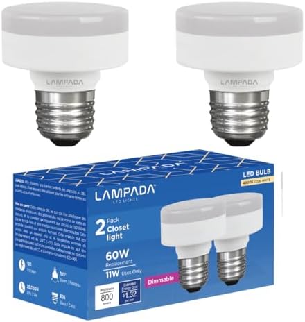 LAMPADA LED Low Profile Bulb, Puck Light Bulb, Dimmable 11W (60W ...