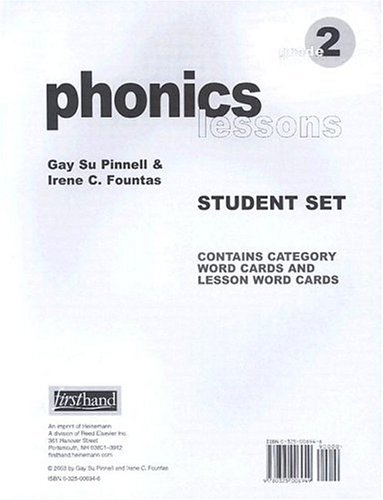 Phonics Lessons Student Set: Grade 2 : Pinnell, Gay Su, Fountas, Irene ...