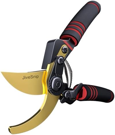 JiveSnip Professional Ratchet Anvil Garden Secateurs - Professional ...