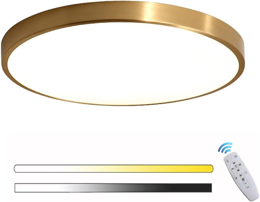 Deckenleuchte Gold Rund