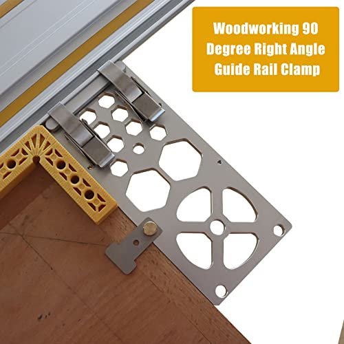 340mm Track Saw Square, Silver Right Angle Circular Saw Guide Rail ...