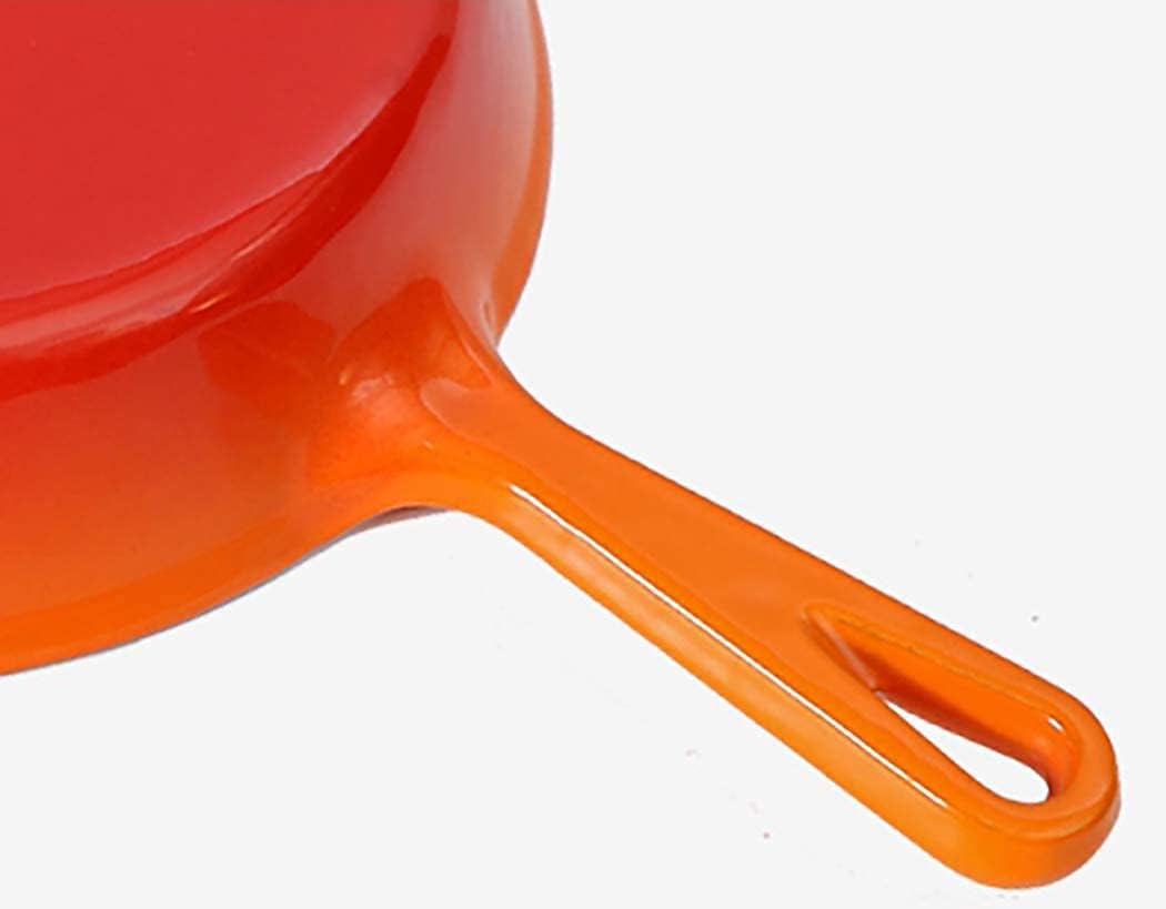 Cooking Pot 16CM Orange Ceramic cast Iron Mini Omelette pan Enamel ...