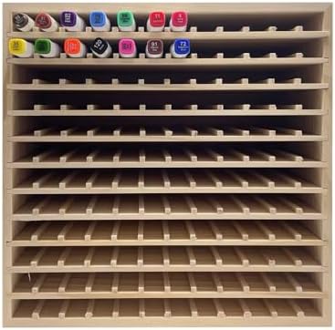 Amazon.com : Bivpreom Wooden Marker Organizer for Desk, 12 Compartment ...
