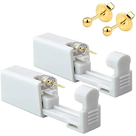 Amazon.com: 2 Pack Self Ear Piercing Gun Earring Disposable Piercing ...